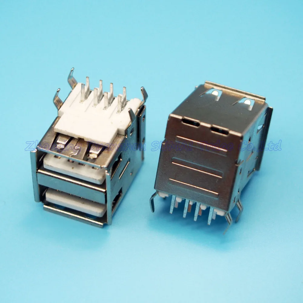 Free-shipping-30pcs-double-USB-female-plug-connector-8p-double-female ...