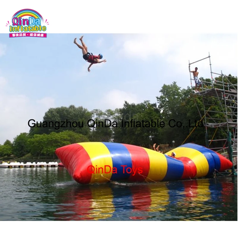 Funny Water Games Inflatable Water Jumping Pillow Catapult Blob For ...