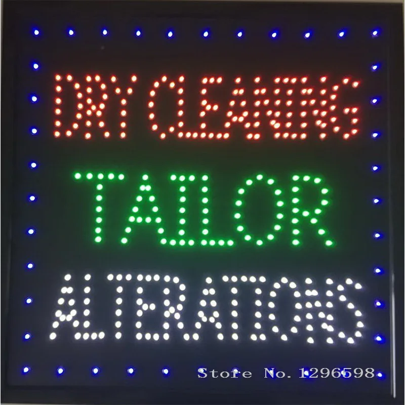 Led Dry Cleaning Tailor Alterations Neon Sign Business Store Signs ...