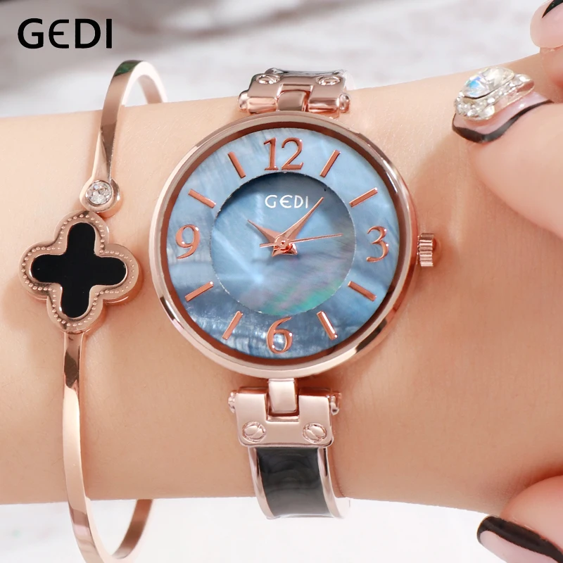 GEDI Women's Watches Fashion Quartz Clock Wristwatch Simple Female ...