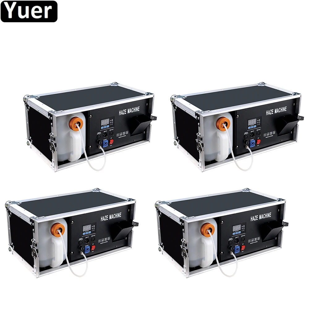4 개묶음 1500w 헤이즈 연기 헤이저 미스트 안개 기계 Dmx512 및 원격 제어 특수 효과용 연기 기계무대 조명 영향