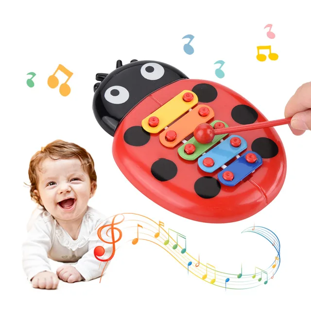 Baby Percussion Musical Instrument Music Toys Gift Colorful Ladybird ...