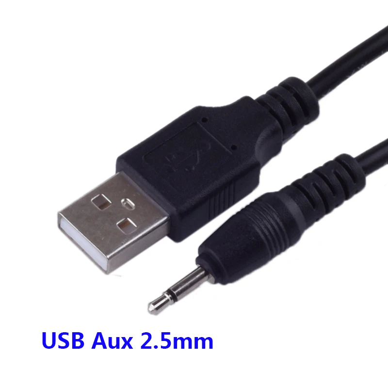 Hot sales USB Jack Plug Aux 2.5mm Audio line cable 100cm length high ...