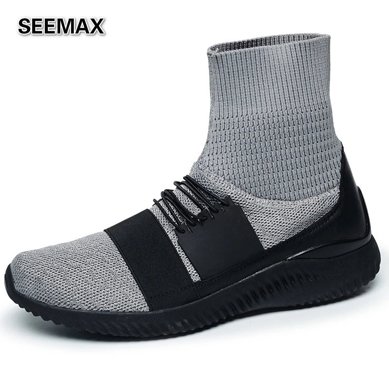 2016 High Top Running Shoes For Men Air Mesh Breathable High Quality ...
