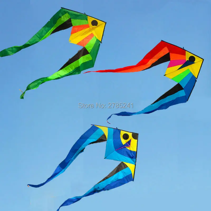 4m / 13ft Huge Fish Single Line Delta Kite Colorful Outdoor Sports Toy ...