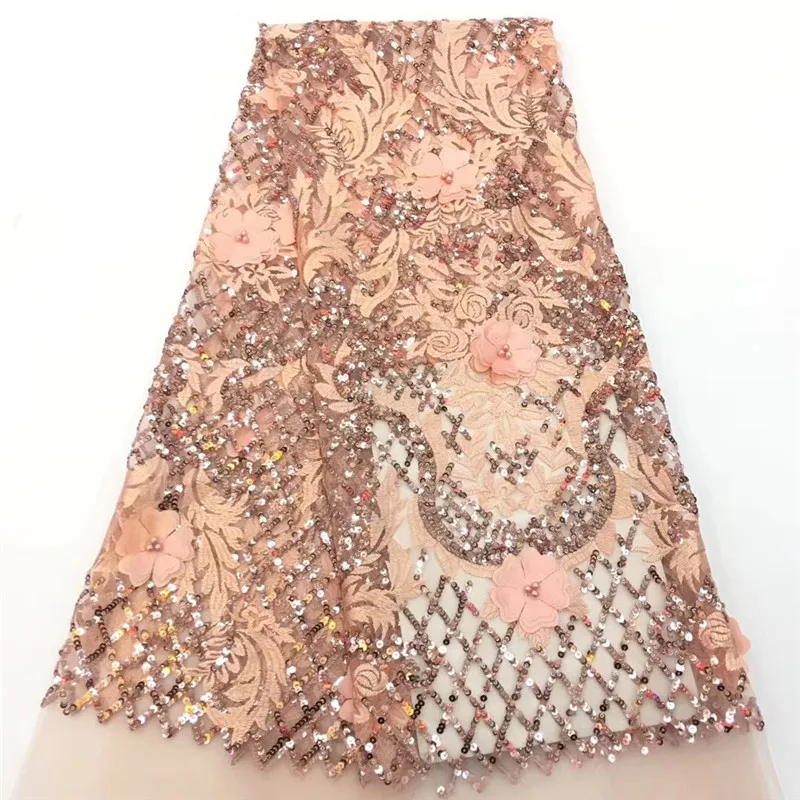 Good looking design african net lace fabric H 12162 pretty flower ...