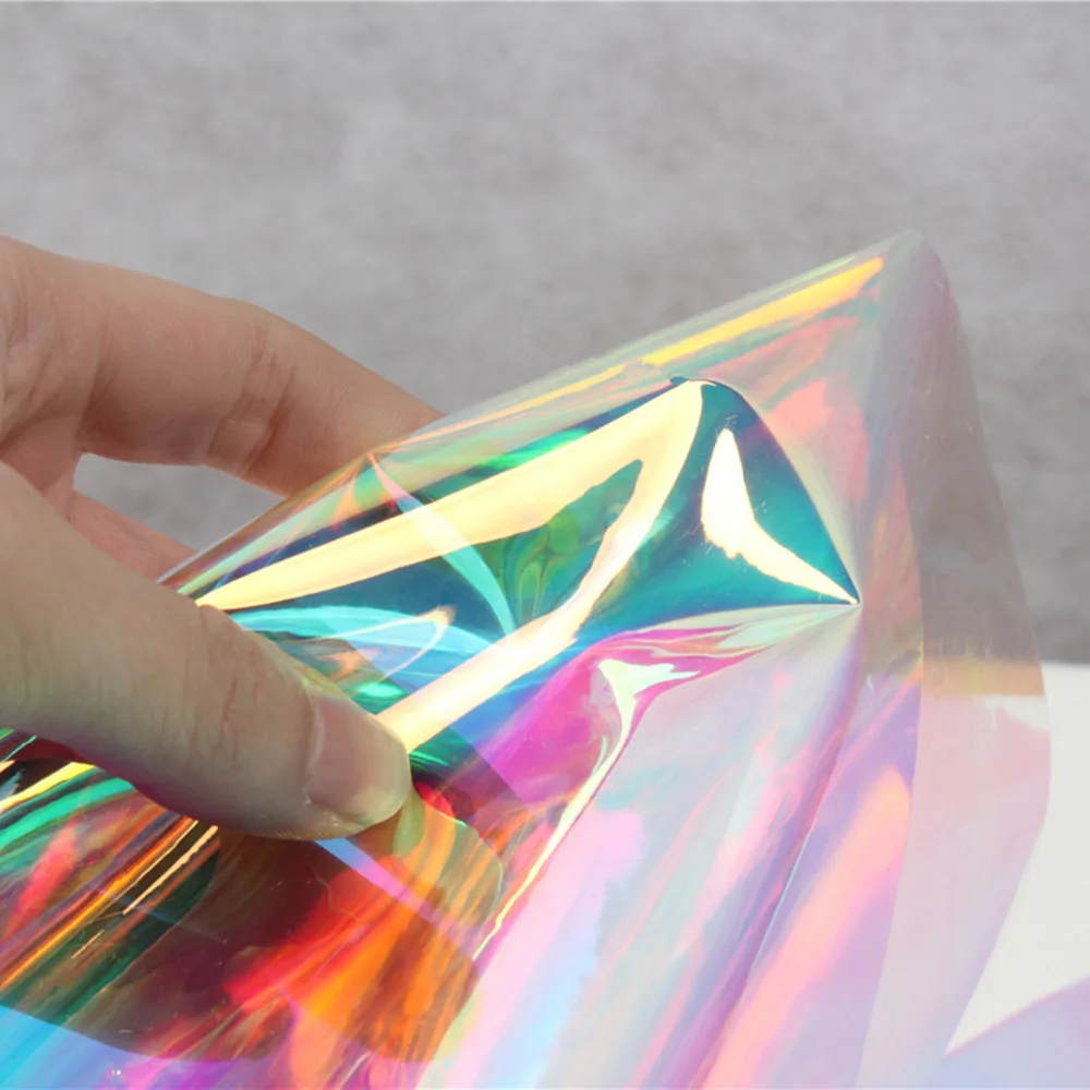 50x100CM Transparent Colorful Laser TPU Fabric Performance Garment Bag ...