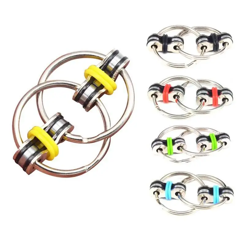 100 pcs Chain Fidget Toy Mini EDC Toys For ADHD Autism Kids Adult Funny ...