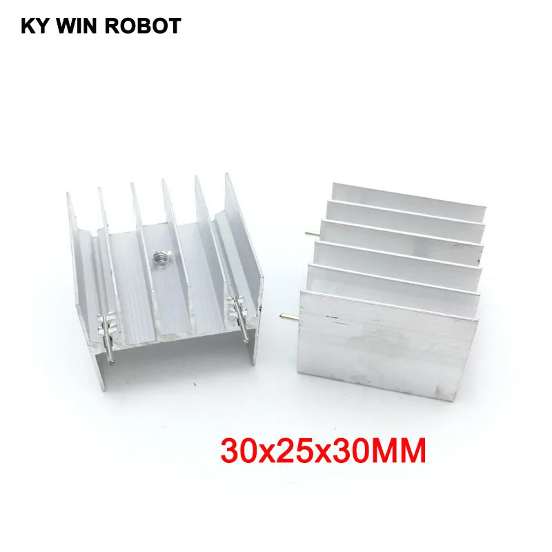 10pcs-white-Aluminium-TO-220-30x25x30mm-Heatsink-TO-220-Heat-Sink ...