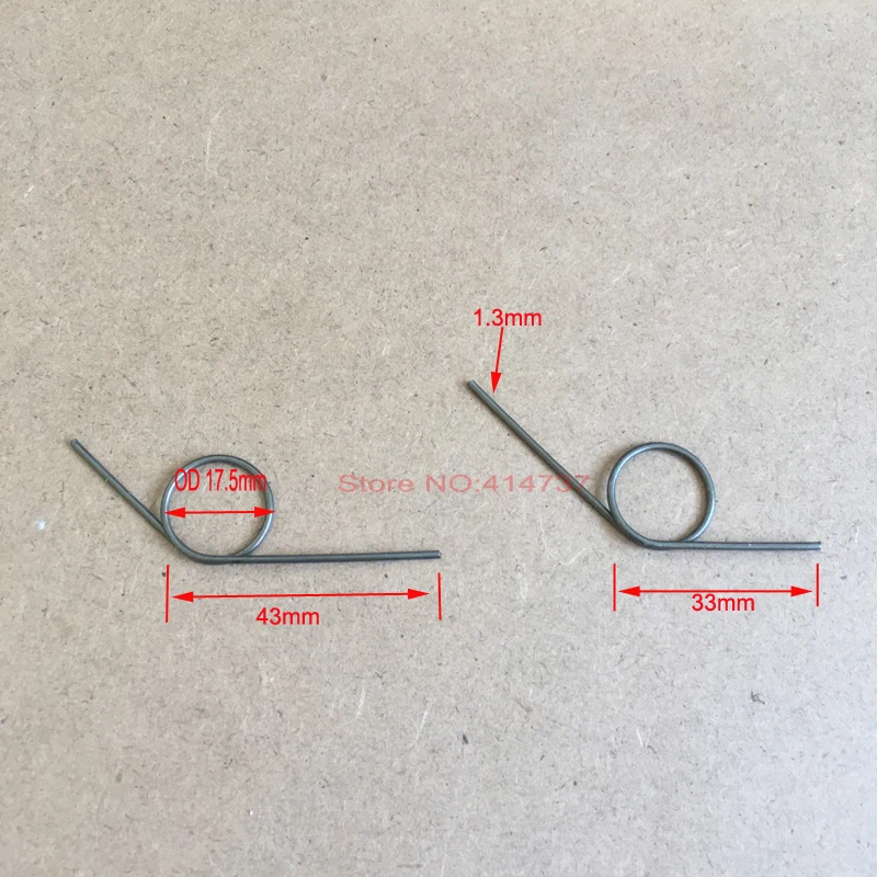 10pcs Spring steel torsion springs 1.3mm wire tensioning torsion spring