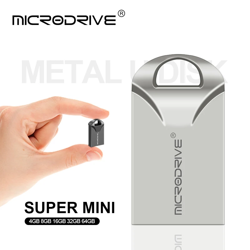 Micro mini metal usb flash drive USB 2.0 4gb 8gb 16gb 32gb memory stick ...