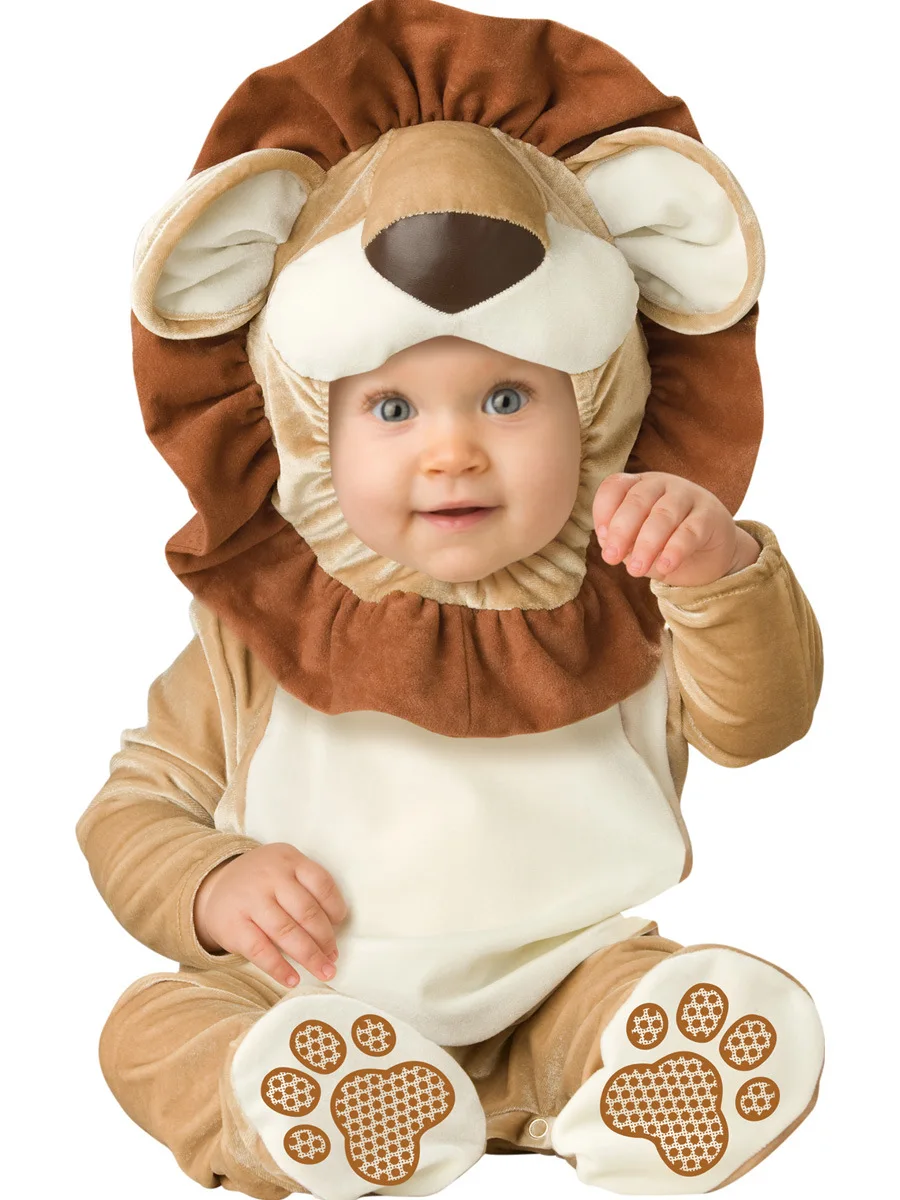 Kids Baby Halloween Fancy Cosplay Costumes Dog Pink Elephant Lion ...