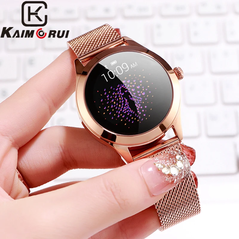 Smartwatch feminino, relógio inteligente para mulheres com pedômetro ...