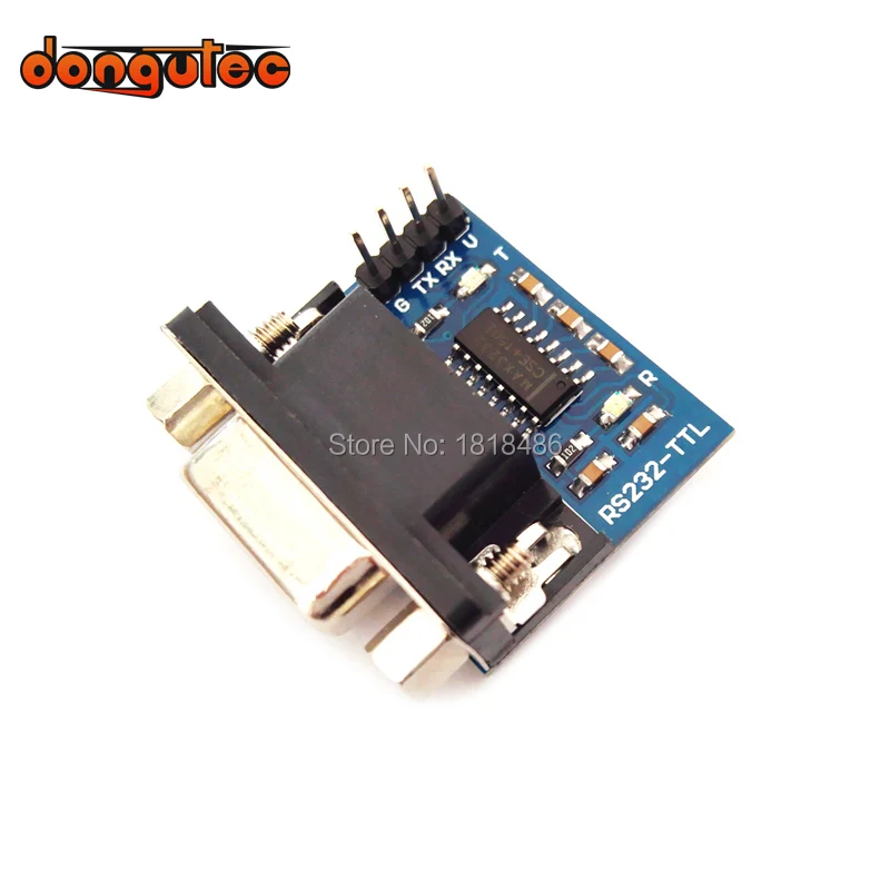 1pcs Max3232 Rs232 To Ttl Serial Port Converter Module Db9 Female ...