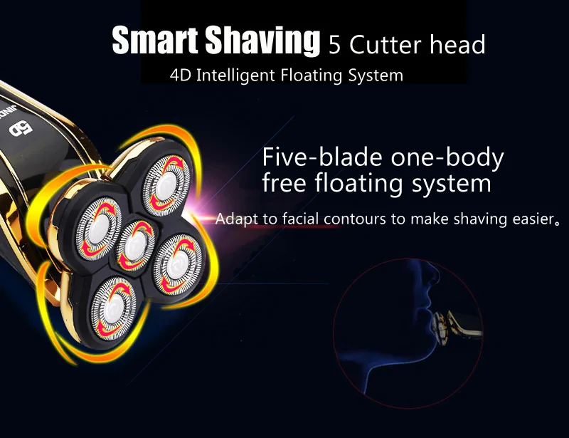 5D High Quality Rechargeable Electric Shaver - BuyBae Online Store