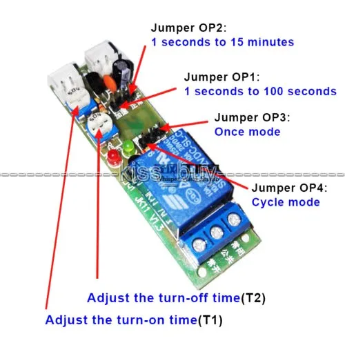 Dc 5v 15 Minutes Adjust Infinite Cycle Delay Timing Timer Relay On Off Switch Loop Module