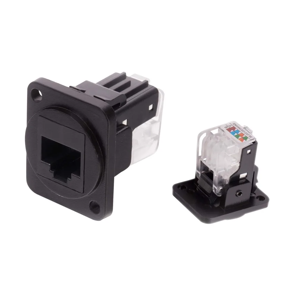 Aliexpress.com : Buy High quality 2pcs/lot RJ45 Chassis Panel Mount ...