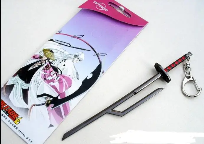 Moda Bleach UKITAKE JYUSHIROU arma espada chaveiro|chain link tattoo ...