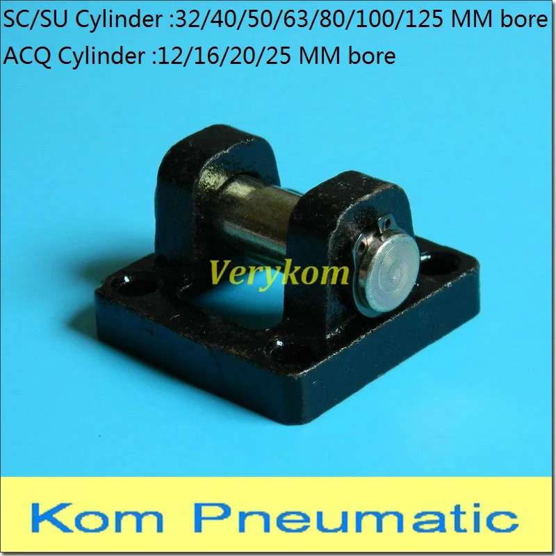 Pneumatic CB Mounting Brackets Double Clevis Fixed Plate Base For ...