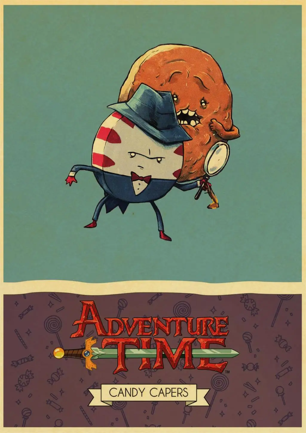 Adventure Time With Finn And Jake Cartoon Poster - KawaiiMerch.com