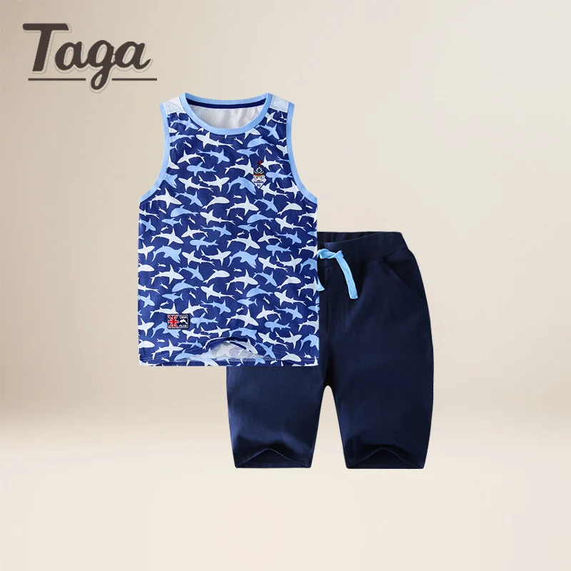 TAGA 2017 Summer Baby Boys Clothes set Kids Sleeveless Clothing fashion ...