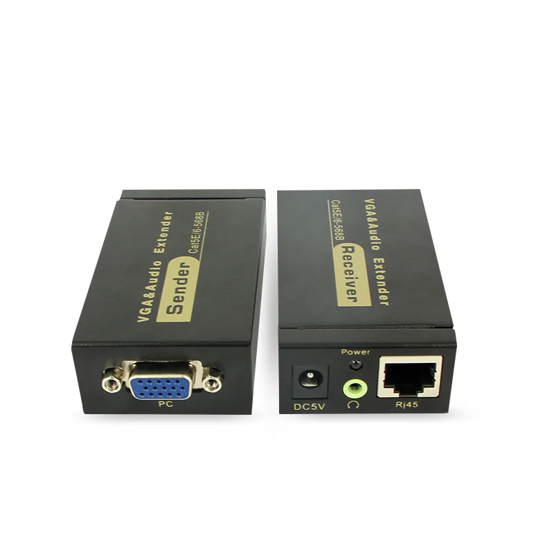 VGA extender 100M, vga rj45 transmitter, audio and video ...