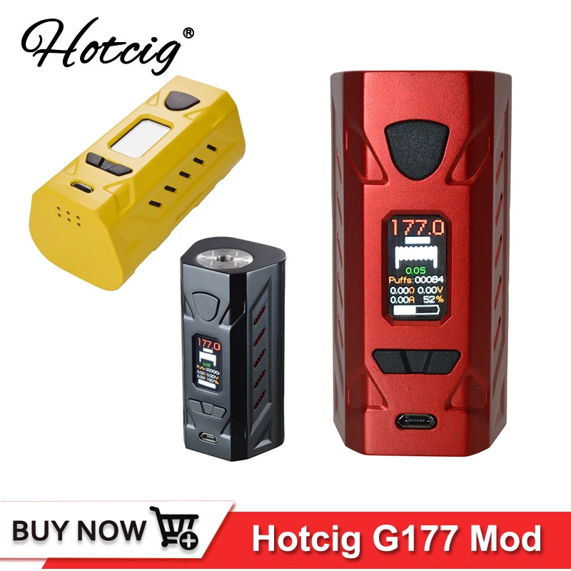 Original Hotcig G177 TC Box MOD Electronic Cigarette 177W 0.8ms fast ...