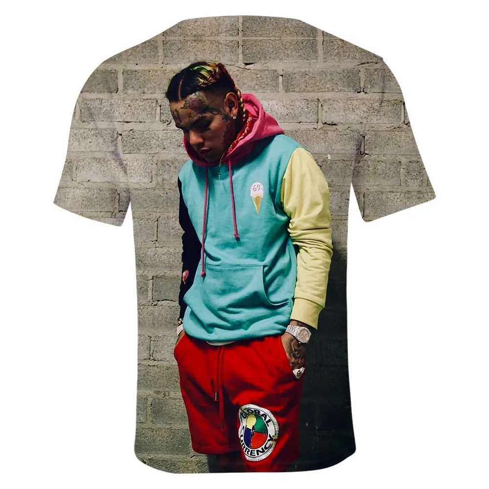 Hip Hop Rapper 69 6ix9ine Tekashi69 3D Printed T-Shirt Women Men Summer ...