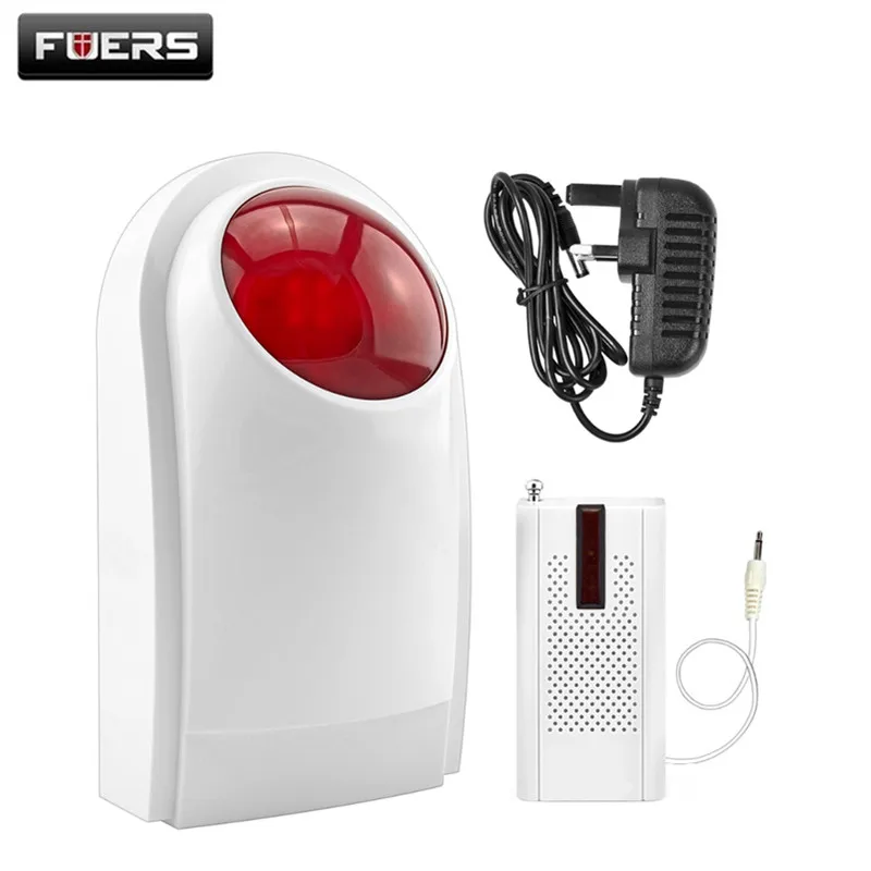 Fuers Wireless Outdoor Siren 433Mhz Built In Backup Battery And Antenna ...
