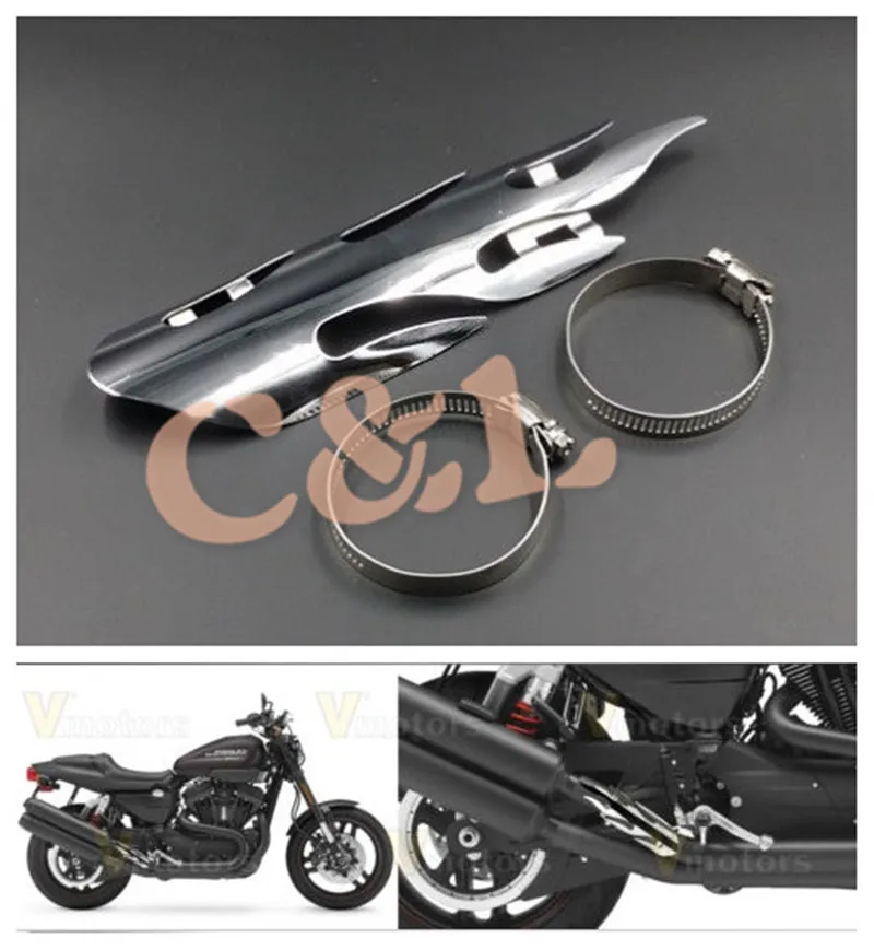 Shield Part HARLEY EXHAUST HEAT SHIELD BLACK Motorcycle Heat Shield