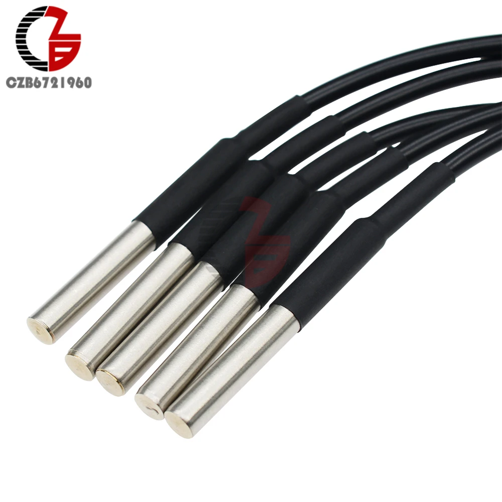 1m DS18B20 NTC Thermistor Temperature Sensor Probe Cable Waterproof NTC ...