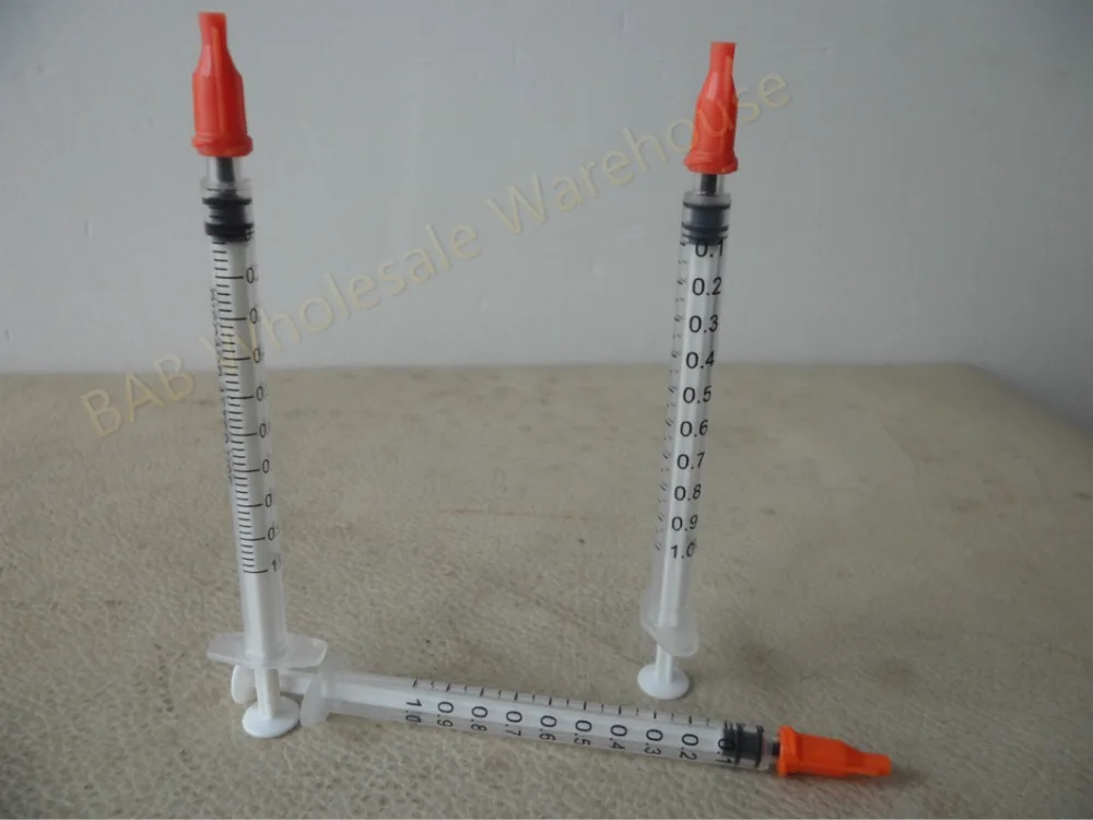 100 sets 1mL/1CC Dispensing plastic Liquid Dispenser Syringe Industrial ...