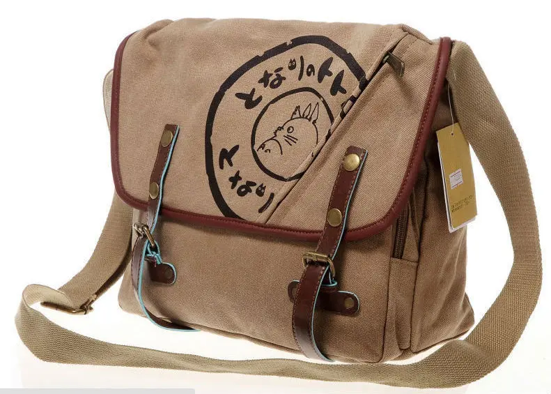 STUDIO GHIBLI My Neighbor Totoro Canvas Messenger Bag Aslant Bag - Brown