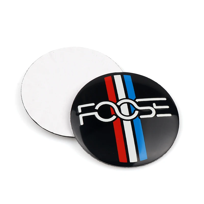 4pcs/lot 56mm FOOSE Logo Car Steering tire Wheel Center car sticker Hub ...