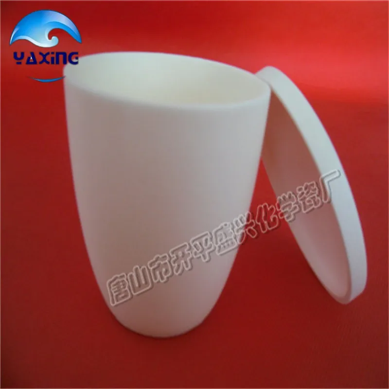 With Lid Dia82x70mm 200ml 99.5% Alumina Crucible Corundum Crucible ...