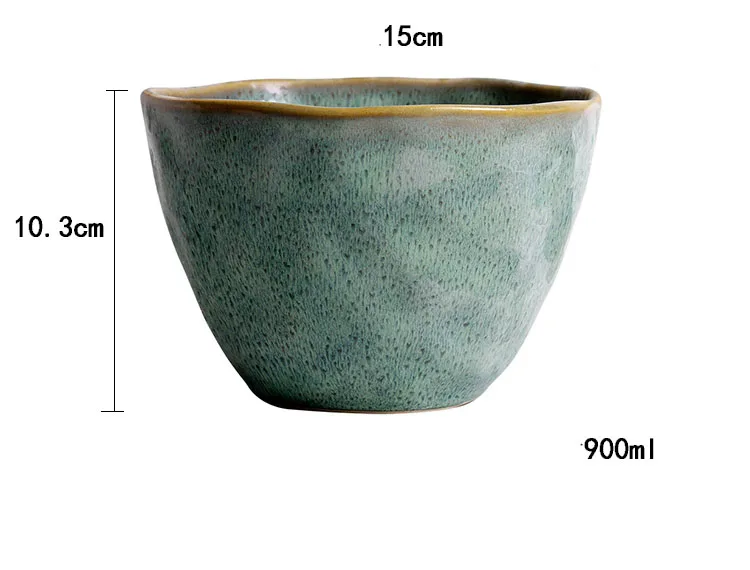 ANTOWALL, керамическая посуда, Малахитовая зеленая фруктовая Салатница ...