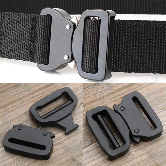 Adjustable Tactical Belt Buckles Quick Side Release Metal Strap Cobra ...