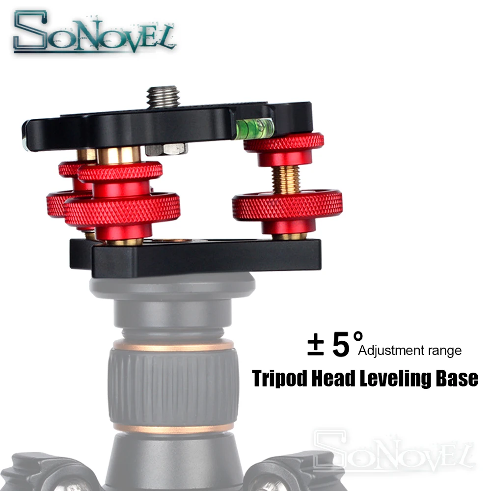 กล้อง DSLR Leveling ฐาน Tri ล้ออลูมิเนียมปรับหน้าปัด Leveling ฐาน Ball ...