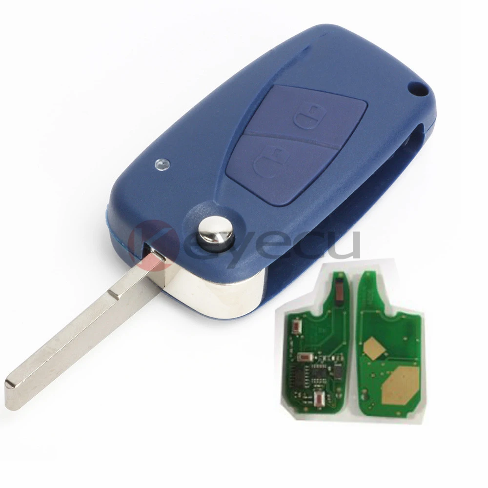 KEYECU-Replacement-Flip-Remote-Key-Fob-2-Button-434MHz-PCF7946-Chip-for ...