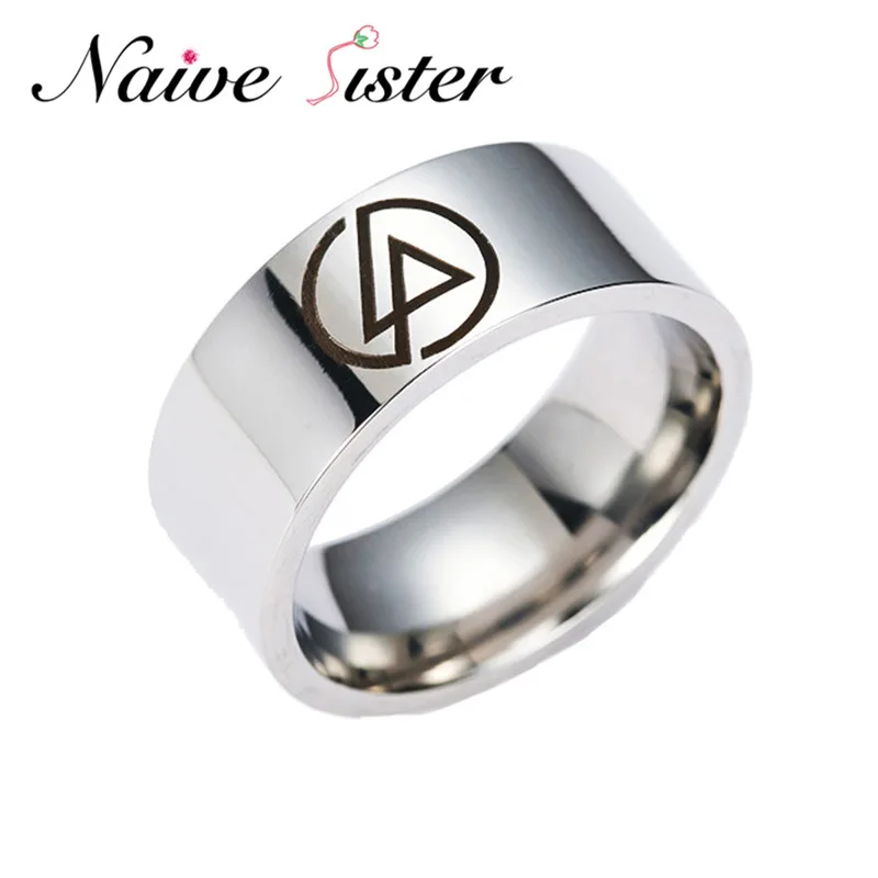 Top Quality Linkin Park Symbol Rock Music Stainless Steel Band Rings ...