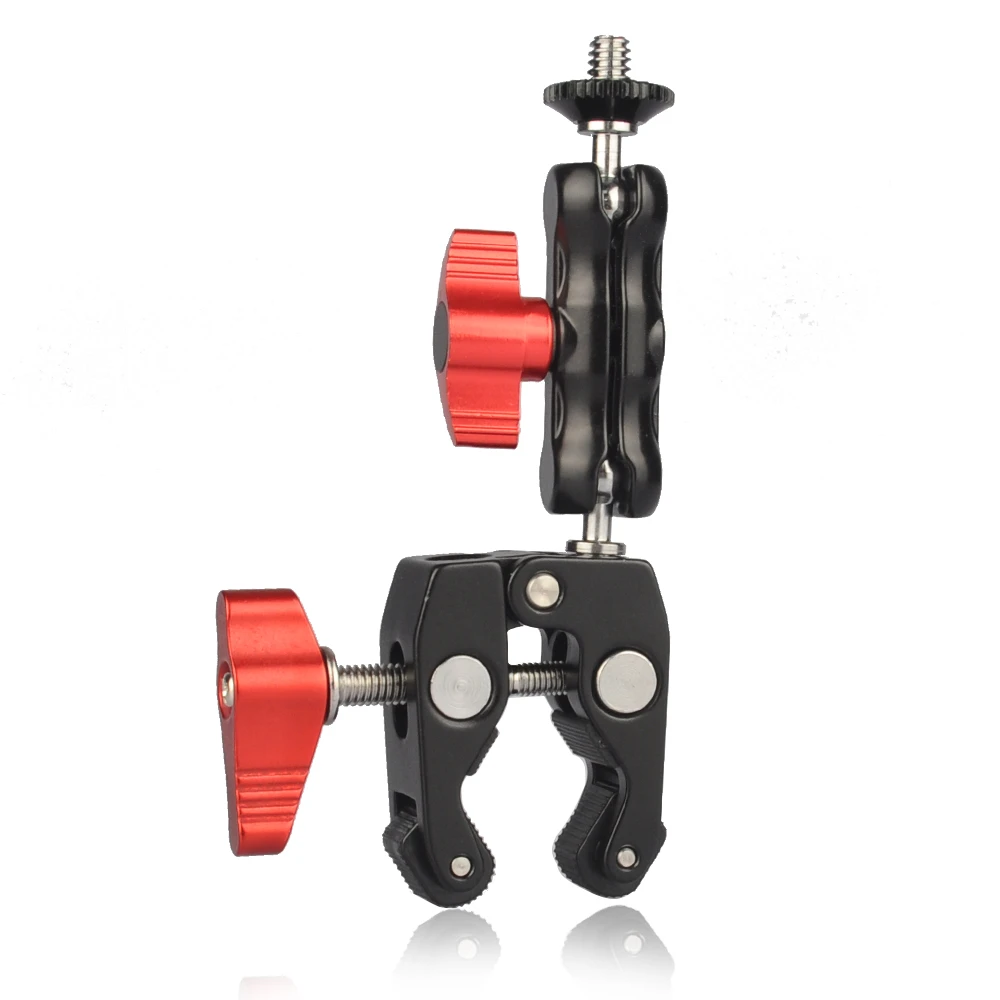 Multi-function Ball Head Clamp Ball Mount Clamp Magic Arm Super Clamp W ...