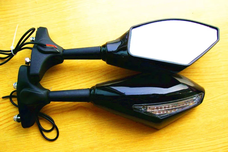 2018 hot selling Universal LED Turn Signal Mirrors carbon fibre left ...