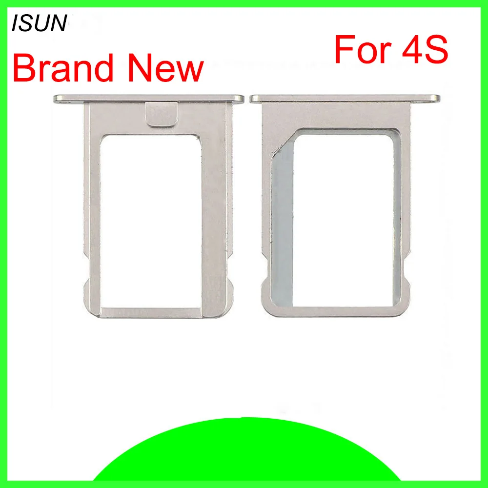ISUNOO SIM Card Tray Holder For Iphone 4S Sim Tray Holder Repair Parts ...