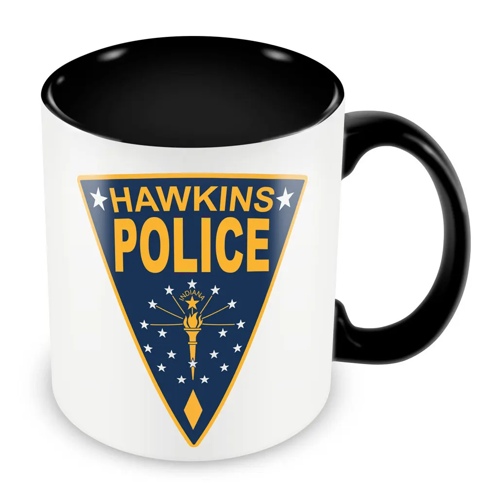 Hawkins Police Mugs travel cup beer cup present coffee mug tea cups ...