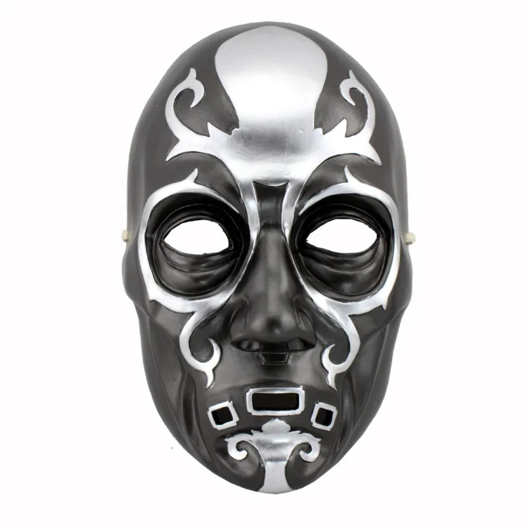 Free Shipping Black Death Eater Mask Movie Harry Potter Replica Lucius ...