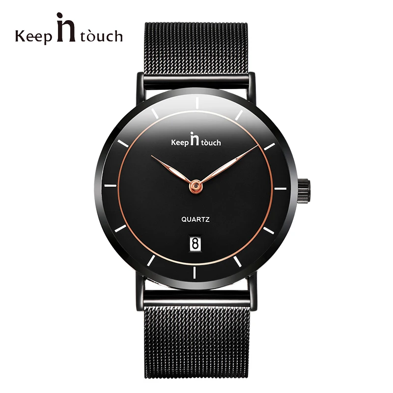7mm cuarzo ultra delgado relojes hombres simple delicado Delgado negro ...