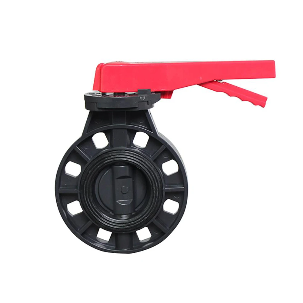 DN150 PVC Manual Butterfly Valve 6 inch Plastic Manual Butterfly Valve ...