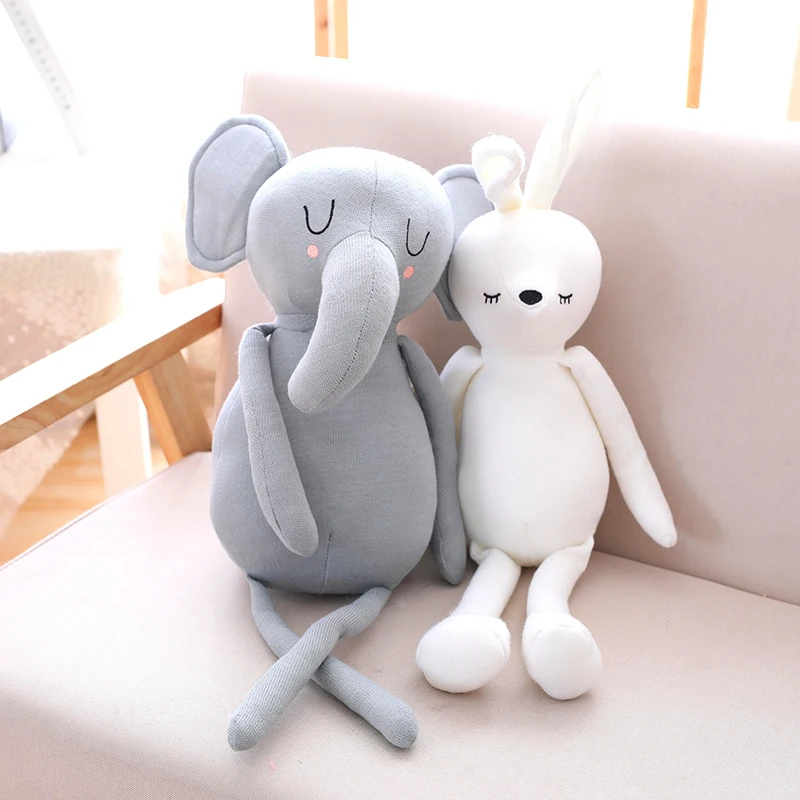 Long Legs Elephant and rabbit Plush Animals Soft Toys 60cm Big Stuffed ...