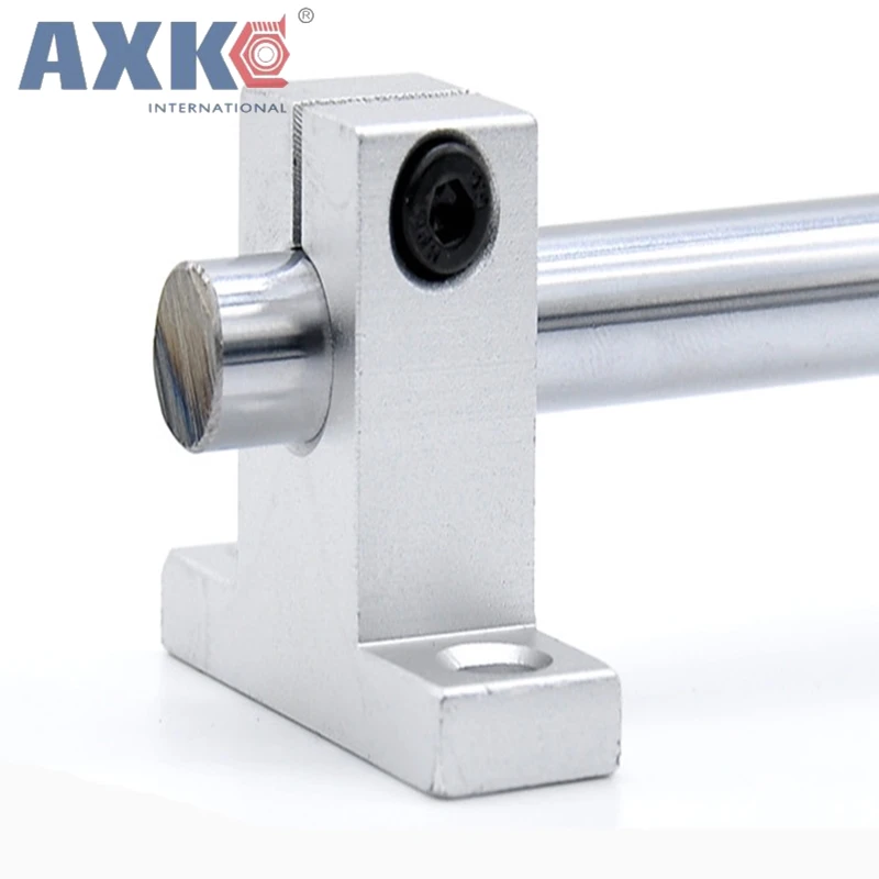 Aluminum support rail linear shaft unit round linear motion guide ...
