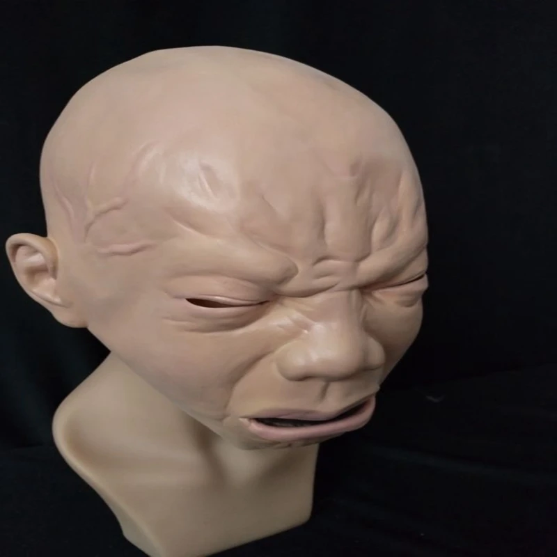 Horror-Cry-Boy-Latex-Mask-Full-Head-Scary-Rubber-Masks-Halloween ...
